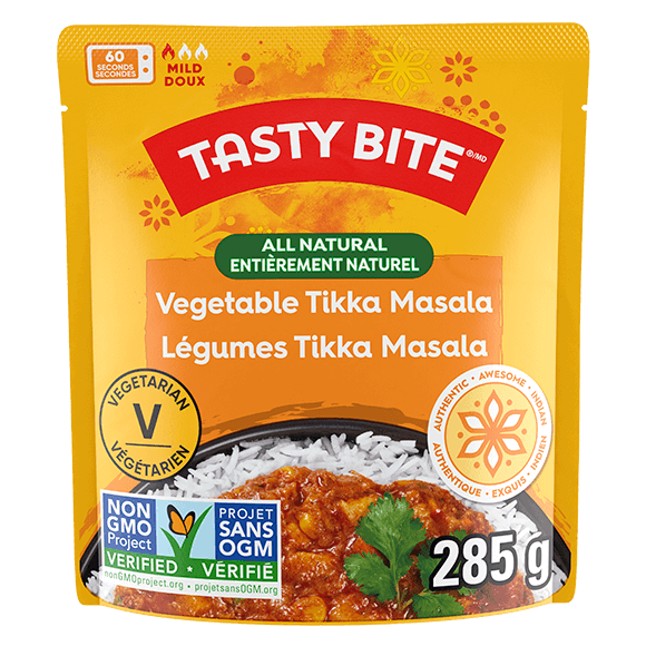 TASTY BITE Vegetable Tikka Masala All Natural Indian Entrée